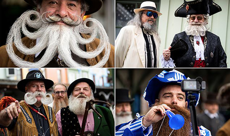 Check out the hairy creations on show at the German moustache and beard ...