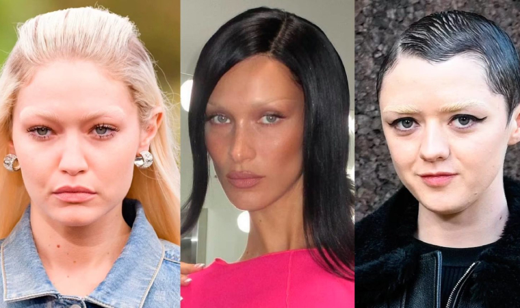 The latest eyebrow trend! Beauty expert reveals celebrities including ...